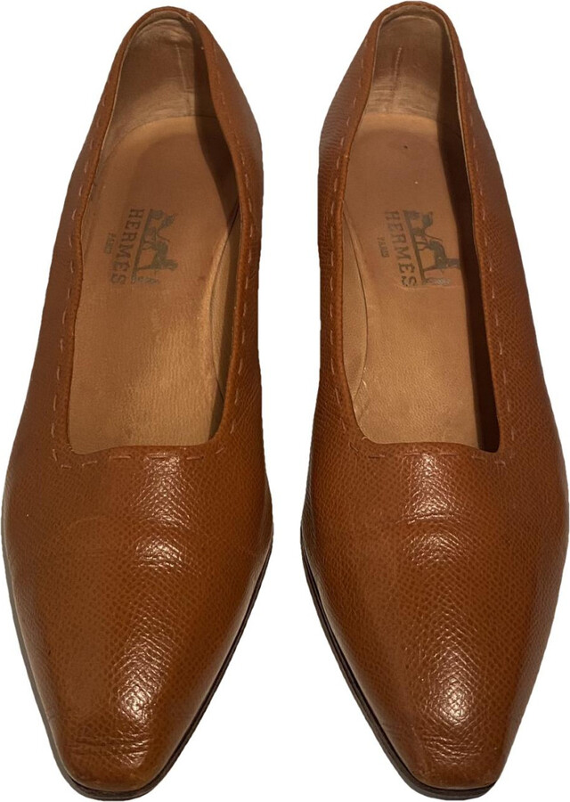 Hermes Scarlett lizard heels - ShopStyle Pumps