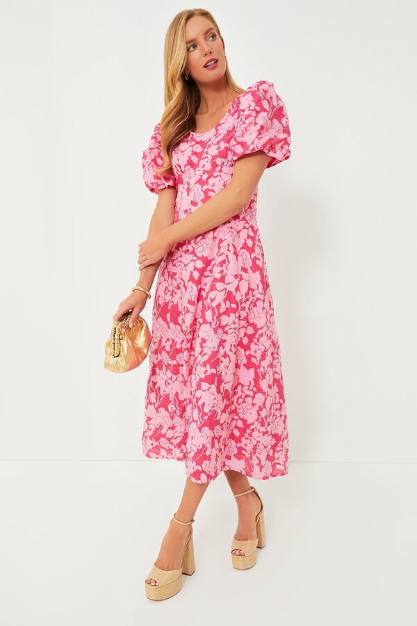 Hyacinth House Pink Floral Empire Ella Maxi Dress - ShopStyle