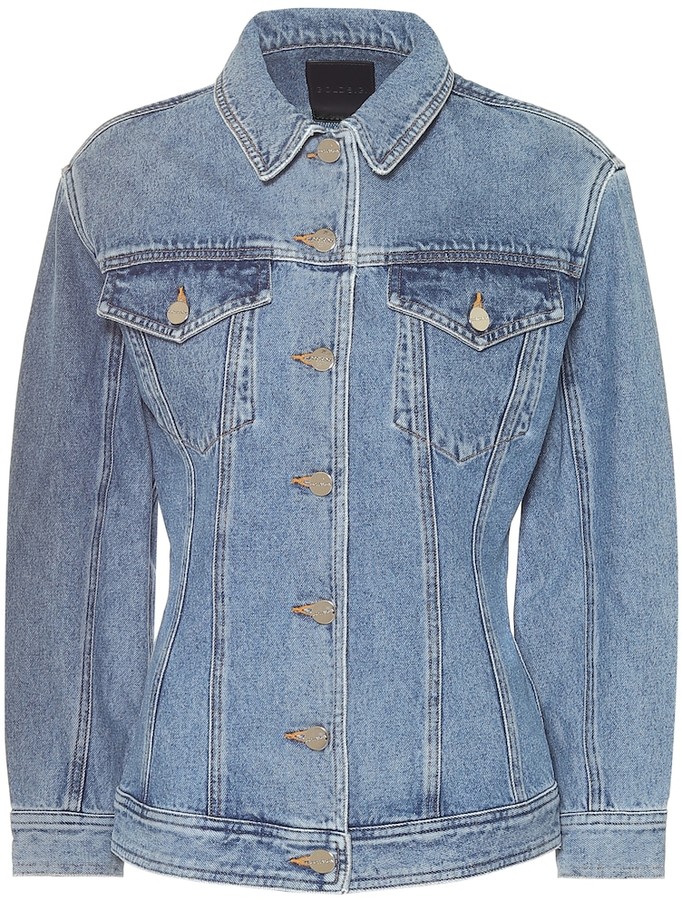 Gold Sign The Waisted denim jacket - ShopStyle
