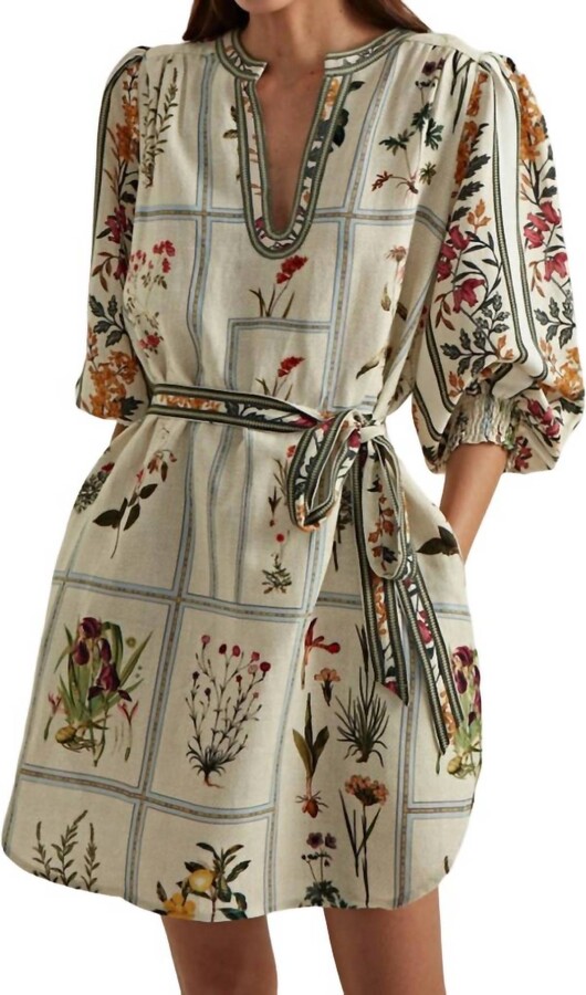 RANNA GILL Ava Dress In Tile Bloom - ShopStyle