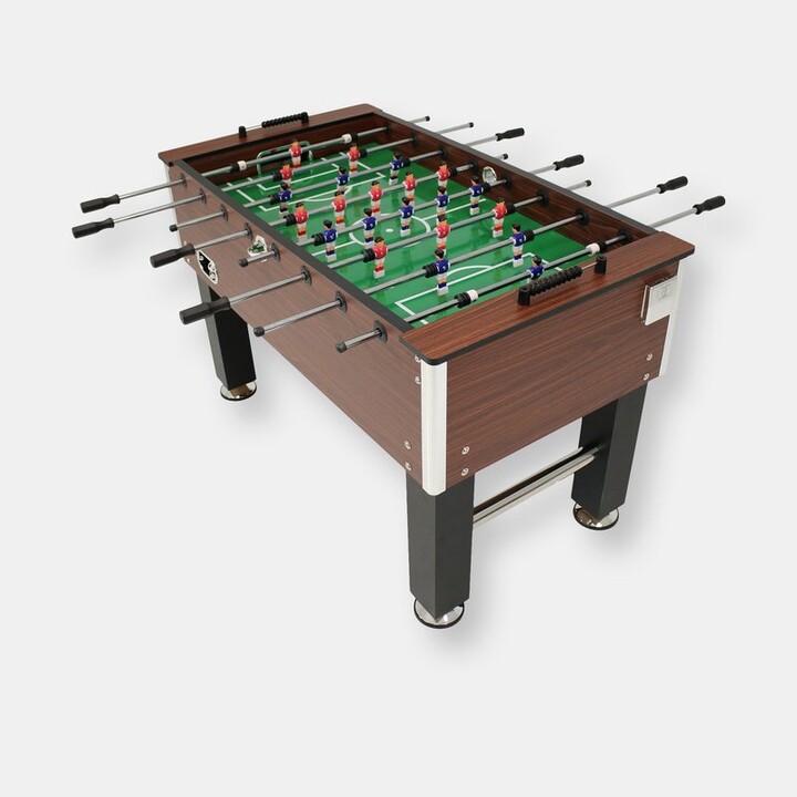 Sunnydaze Decor Sunnydaze 55 in Faux Wood Foosball Game Table with ...