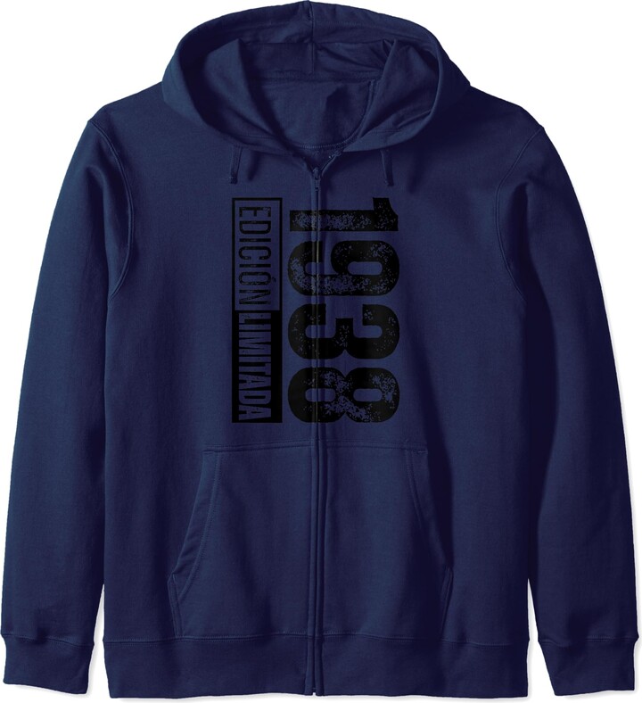 Español Edición Limitada - Año de Nacimiento Spain Limited Edition 1938 Zip Hoodie - ShopStyle T ...