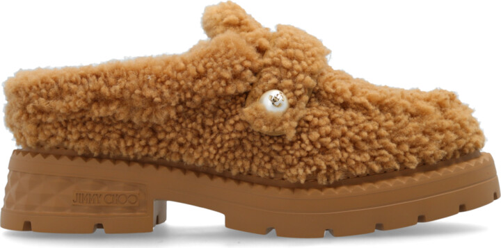 Jimmy Choo Platform Slides Shea, , - Brown - ShopStyle Mules