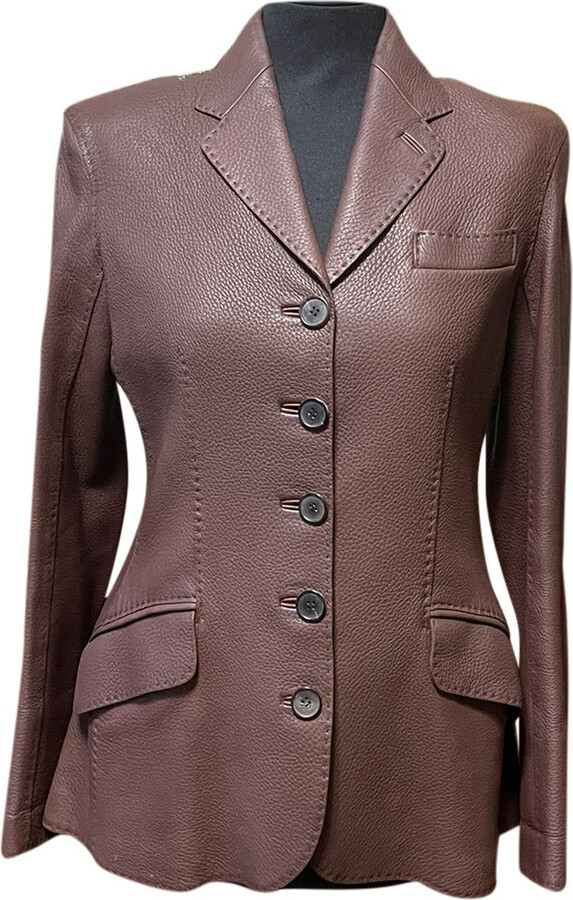 Hermes Leather jacket - ShopStyle