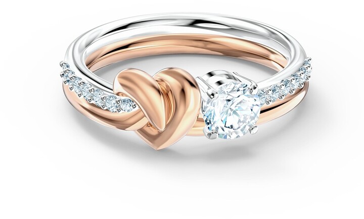 Swarovski Lifelong Heart Mixed Metal Finish Ring - ShopStyle