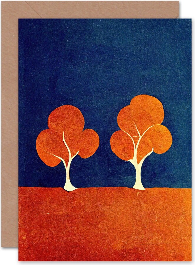 Artery8 Duotone Trees Matisse Style for Him Her Birthday Thank You ...