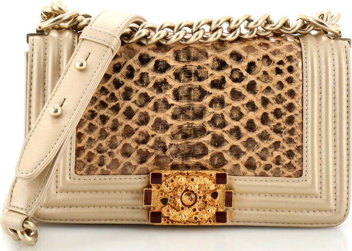 Chanel Python crossbody bag - ShopStyle