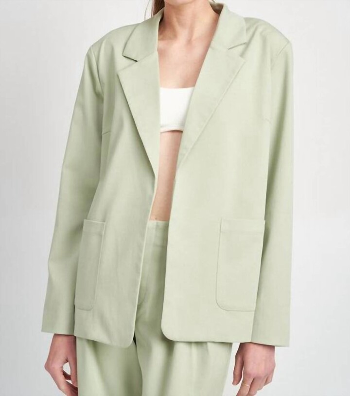 Emory Park Oversized Jacket In Light Sage - ShopStyle Blazers