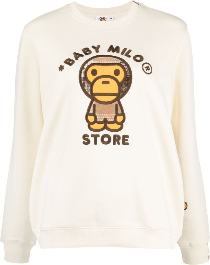 *BABY MILO® STORE BY *A BATHING APE® Logo-Embroidered Sweatshirt ...