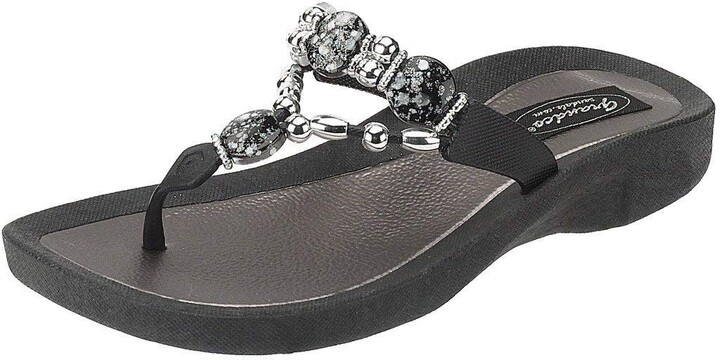 GRANDCO Women's 25542E Expression Beaded Waterproof Molded Sole Beach ...
