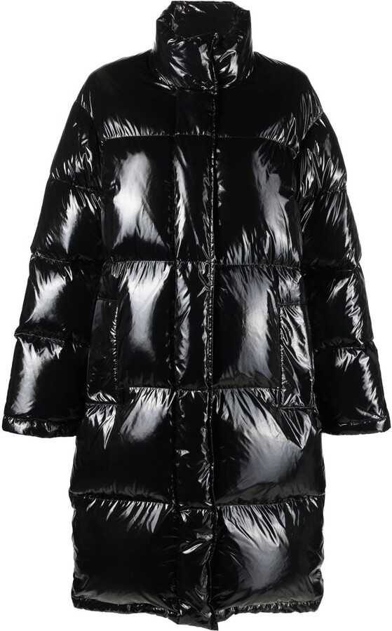 Stand Studio High-Shine Down-Feather Coat - ShopStyle