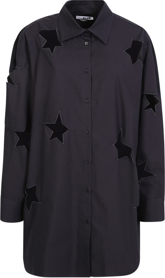 MSGM Shirt With Cut-Out Star Detail By The Brand Creates Iconic And ...