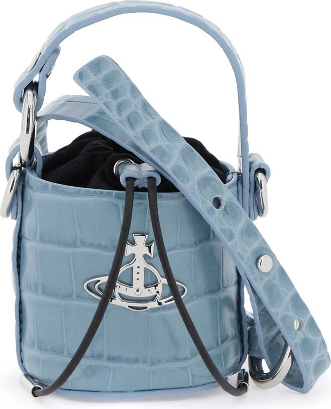 Vivienne Westwood "Embossed Crocodile Leather Daisy Mini Bucket - ShopStyle