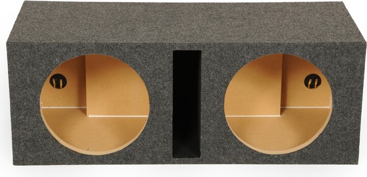 QPower QBASS Dual 10 Inch Heavy Duty MDF Material Car Audio Subwoofer ...