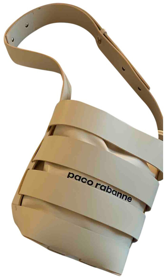 Paco Rabanne beige Leather Handbags - ShopStyle Shoulder Bags