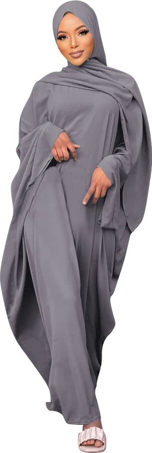 Odizli Abaya for Women Muslim UK Long Sleeve Full Length Islamic Prayer ...
