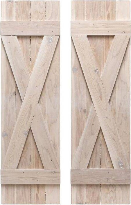 Etsy Rustic Farmhouse Barn Door X Pattern Shutters. Exterior Or ...