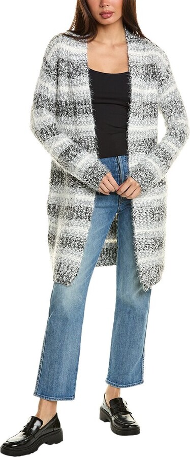 Love Stitch Fuzzy Fringe Cardigan - ShopStyle