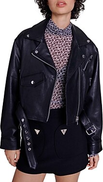 Maje Women's Leather & Faux Leather Jackets | ShopStyle