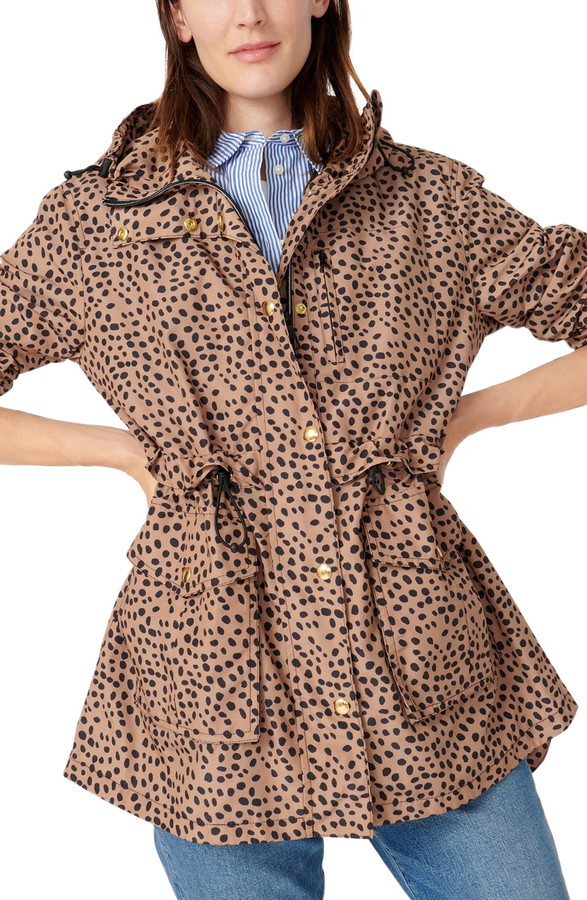 J.Crew Perfect Leopard Rain Jacket - ShopStyle