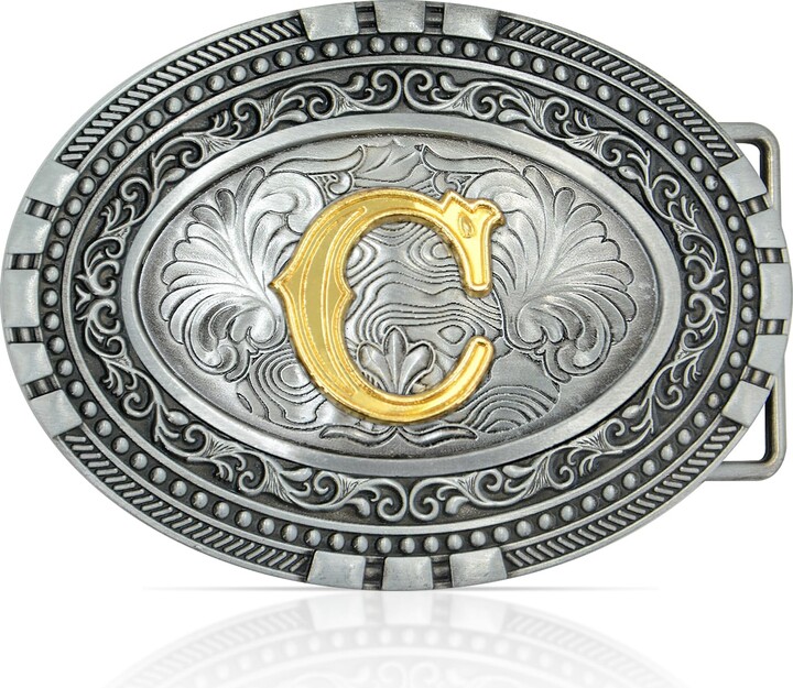 Superkred 26 Initial Belt Buckles Men Women: Custom Belt Buckles Men ...