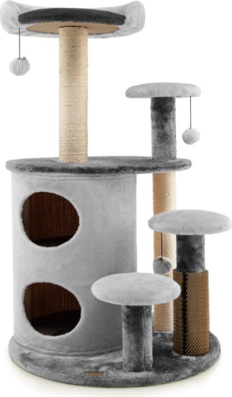 Hivvago 40 Inch Cat Tree Tower Multi-Level Activity Tree with 2-Tier ...