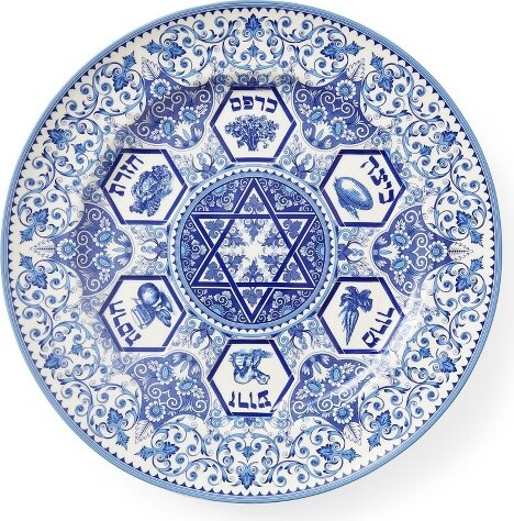 Spode Judaica Passover Seder Plate - 12 Inch Round Fine Porcelain Dish ...