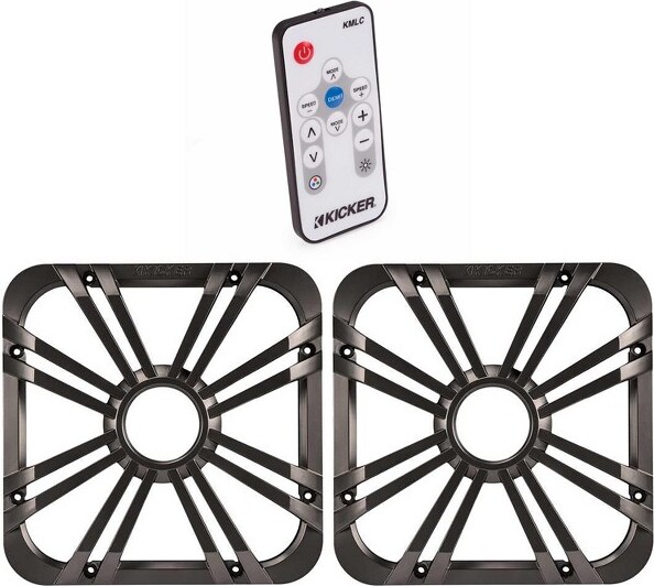 Kicker (2) 11L710GLC 10-inch (25cm) Square Subwoofer Grille for 11S10L7 ...