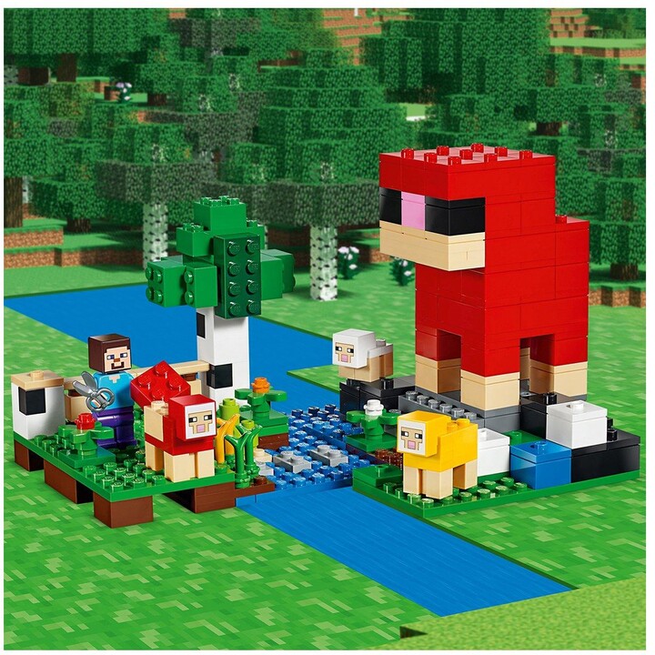 Lego Minecraft 21153 The Wool Farm with Steve and Sheep Figures - ShopStyle