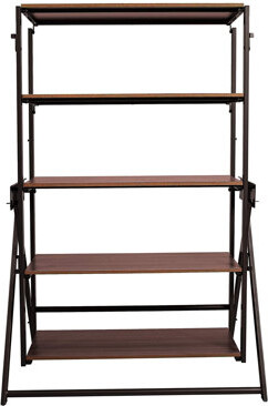 Rebrilliant Lipton 2 in 1 Convertible Bookshelf to Table Opens and ...