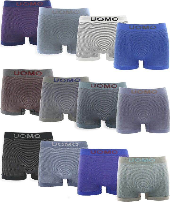 Channo Men's Boxer Brief Seamless Designer Underwear Fitted Soft ...