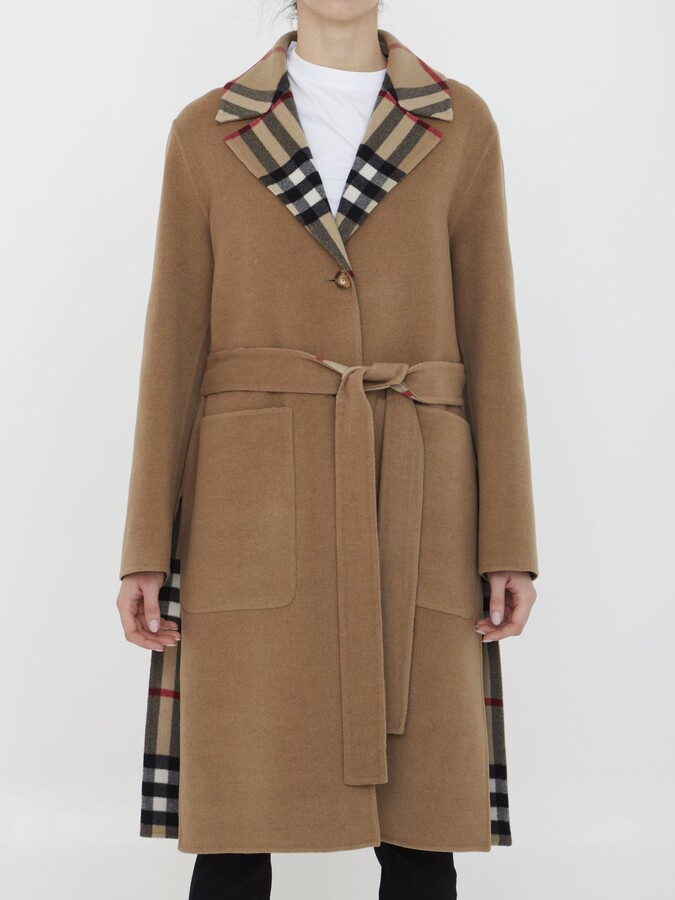 Burberry Reversible wool coat - ShopStyle