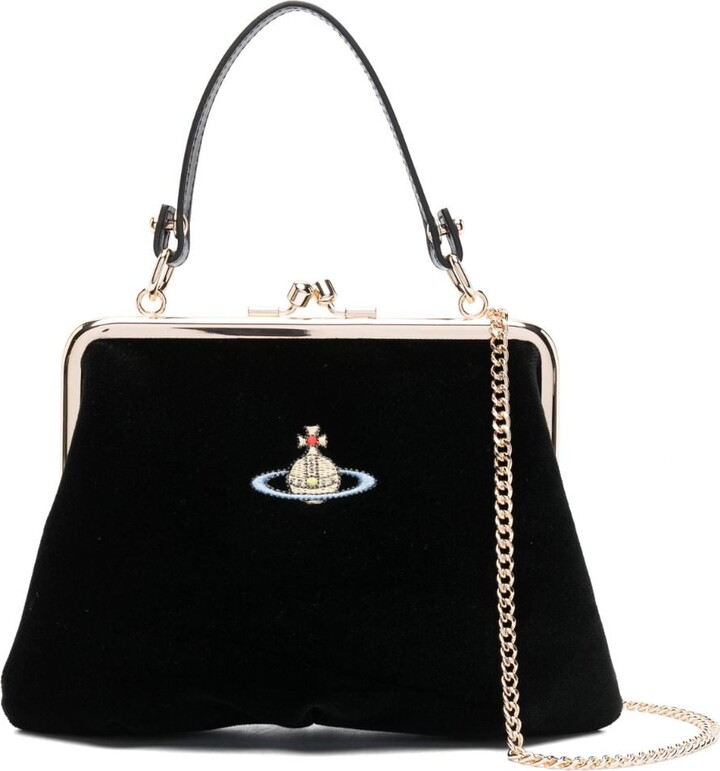 Vivienne Westwood Granny Frame velvet mini bag - ShopStyle