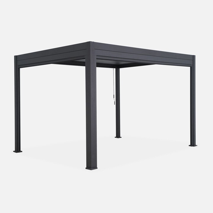 sweeek 3x4m Louvered Pergola + Privacy Screens 3m And 4m - ShopStyle ...