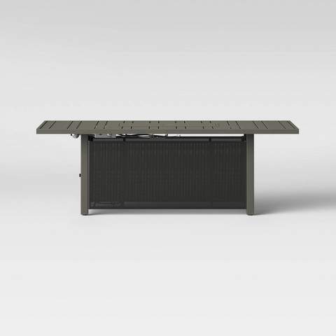 Threshold Foxborough Patio Dining Table with Built-In Propane Fire ...