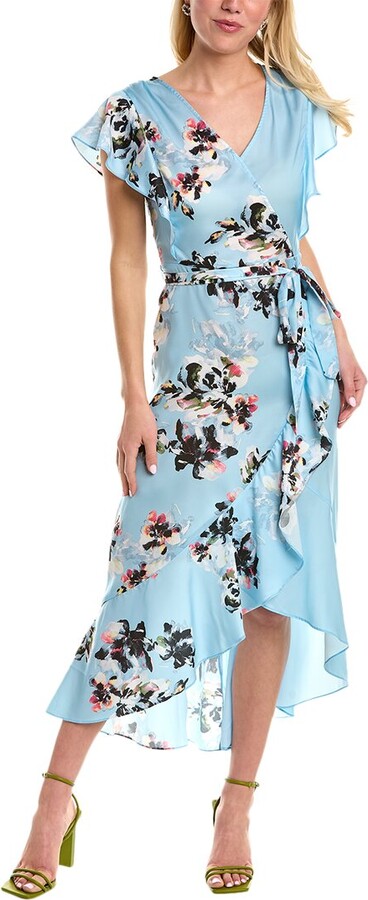 H Halston High-Low Midi Dress - ShopStyle