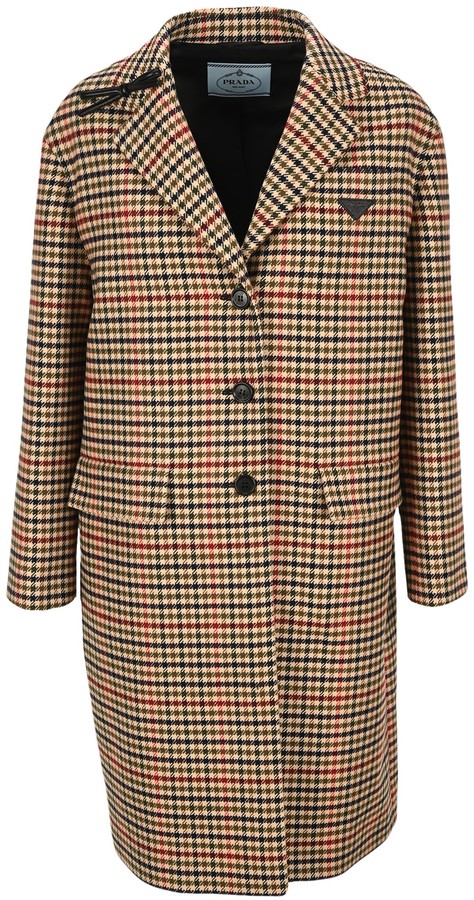 Prada Single-Breasted Overcoat - ShopStyle Casual Jackets