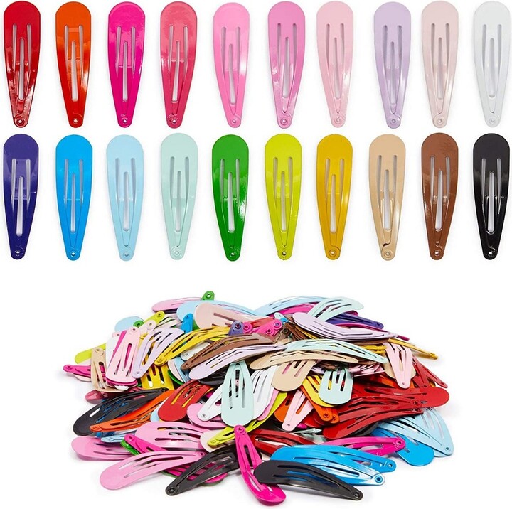 Okuna Outpost 200 Count Colorful Hair Barrettes for Girls and Women ...