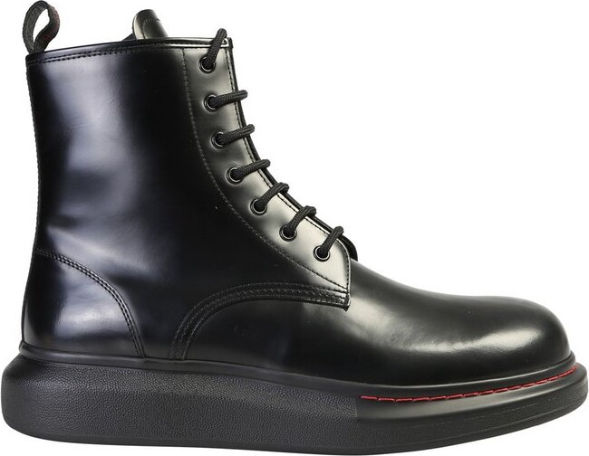 Alexander McQueen Hybrid Combat Boots - ShopStyle