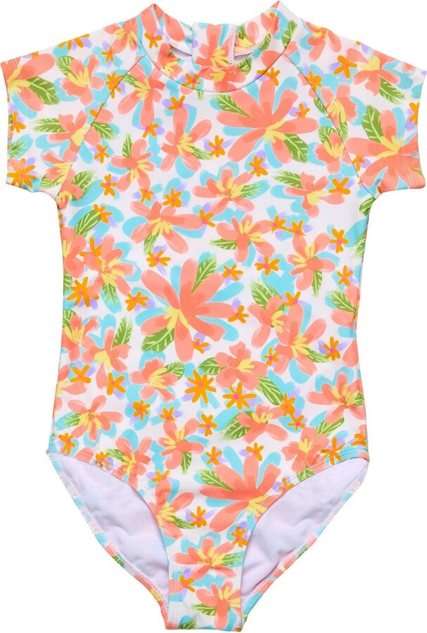 Snapper Rock Child Girl Hawaiian Luau Sustainable Ss Surf Suit - ShopStyle