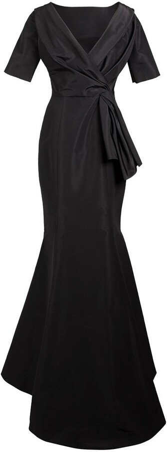 Carolina Herrera Solid Silk Mermaid Gown - ShopStyle Evening Dresses