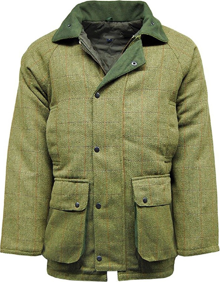 Stormkloth Men's Hereford Light Sage Tweed Jacket Hunting Shooting ...
