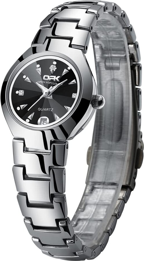 Ackssi Women's Analog Quartz Watch with Stainless Steel Strap ACKW-019 ...