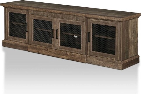 Sartell 4 Door TV Stand for TVs up to 75" Reclaimed Oak - HOMES: Inside ...