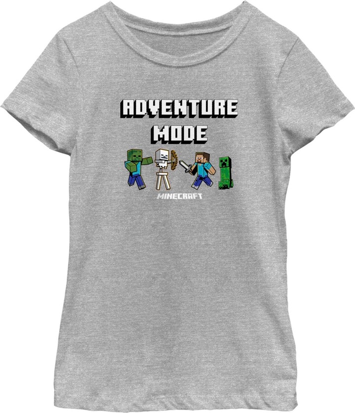 Microsoft Girl's Minecraft Adventure Mode Child T-Shirt - ShopStyle