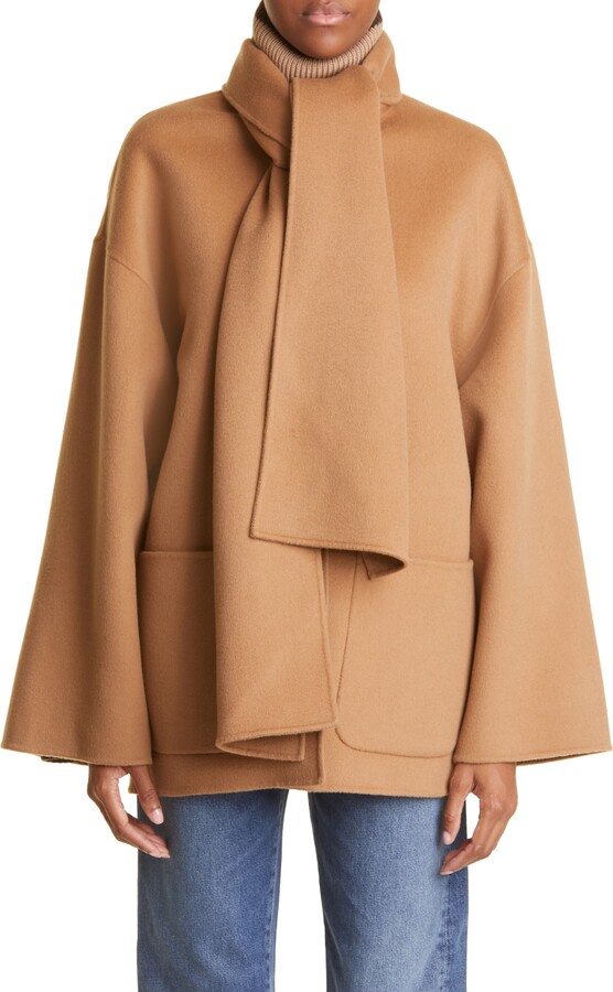 Totême Scarf Detail Double Face Wool Jacket - ShopStyle