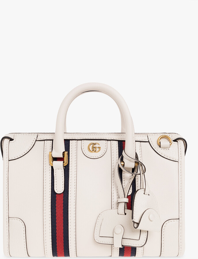 Gucci ‘Bauletto’ Handbag - Cream - ShopStyle Tote Bags