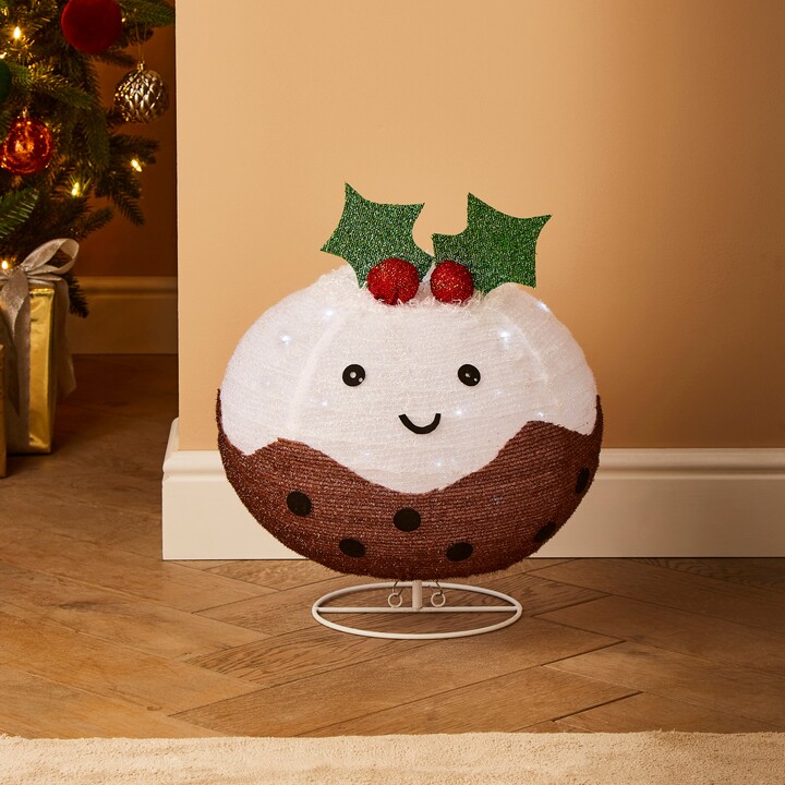 Dunelm 30 LED Pop Up Pudding Light Brown - ShopStyle Winter Decor