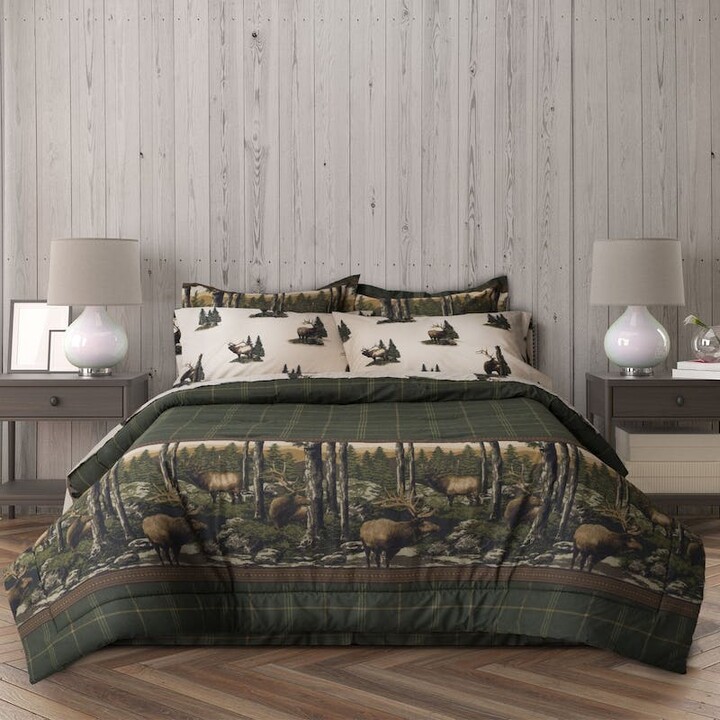 Visi-One Rocky Mountain Elk Bed Set - Green - ShopStyle