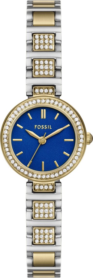 Fossil Women's Karli Three-Hand, Gold-Tone Stainless Steel Watch - ShopStyle